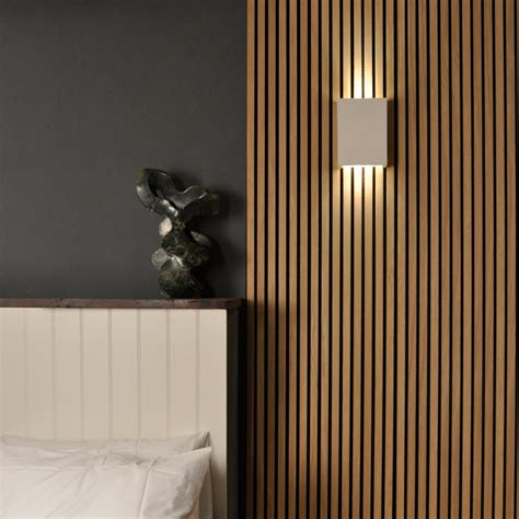 Linear Plaster Wall Light By Tornado