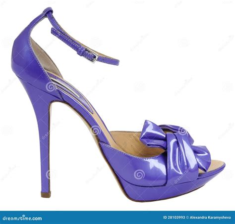 Violet Shoe Stock Image Image Of Color High Casual 28103993