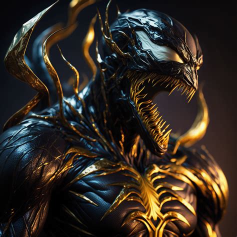 Cosmic Dark Golden Aura Venom Symbiote A.I. on Behance
