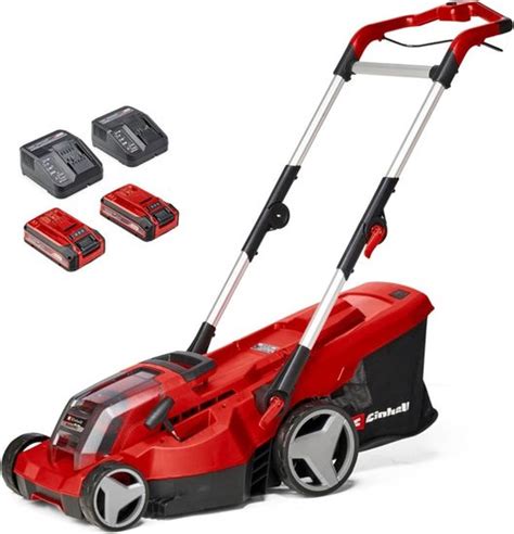Tondeuse à gazon sans fil EINHELL GE CM Li Sur batterie mm Rouge Cdiscount