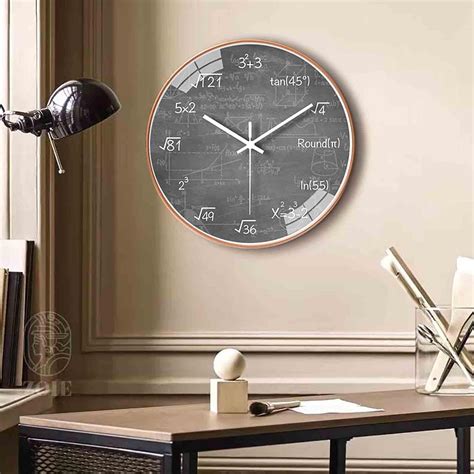 Square Root Clock Square Root Wall Clock Math Square Clock Math