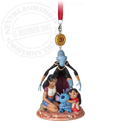 NeverlandShop Legacy Sketchbook Ornament 20th Anniversary Lilo Stitch