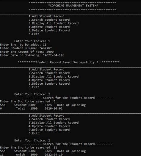 Python Mysql Databasemanagement Project Coding