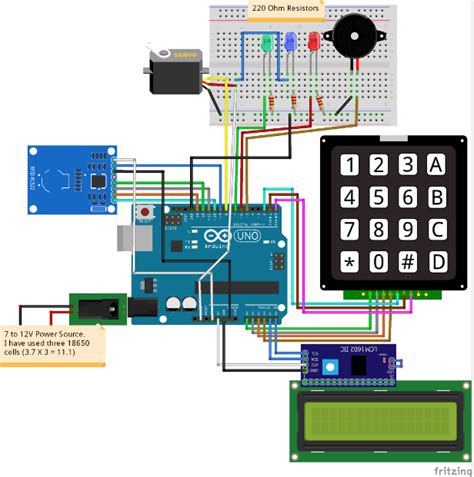 rfid and keypad based door lock using arduino pcb hero