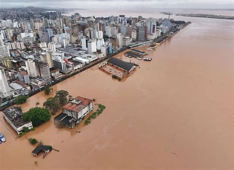 Guaíba Tem Alerta De Inundação Extrema E Portão 14 Rompe Em Porto