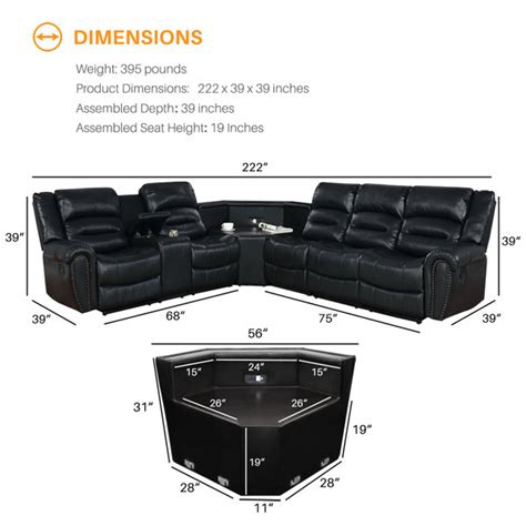 Red Barrel Studio 160 Wide Faux Leather Symmetrical Reclining Sofa