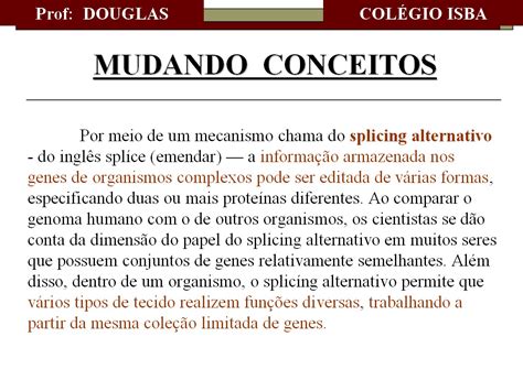Biologia Celular Interativa Splicing Alternativo