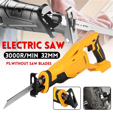 Cordless Powerful Reciprocating Saw 21v Electric Wood Metal Cutting Hand Held Uk Reciprocating