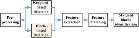 typical flow chart of copy move forgery detection methods [5