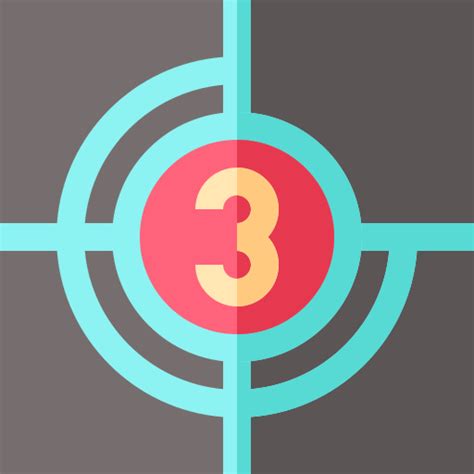 Countdown Basic Straight Flat Icon