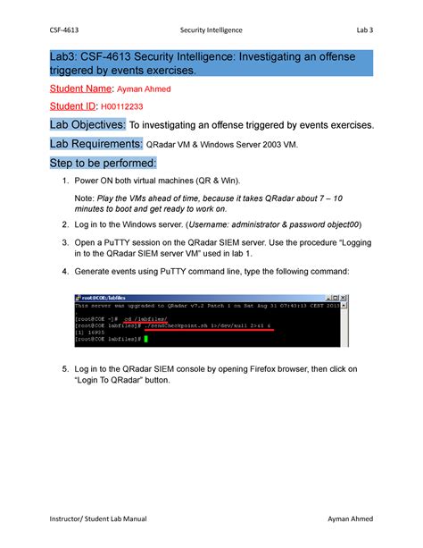 Lab3 Solution1 Week 2 Lab3 Csf 4613 Security Intelligence Investigating An Offense