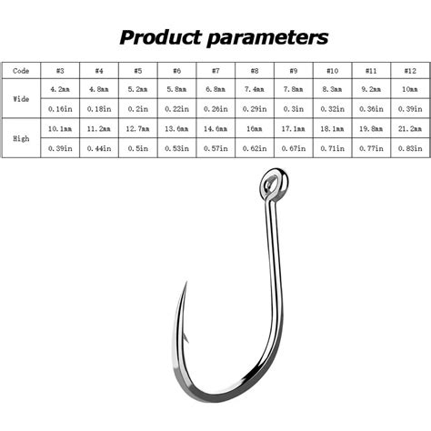 High Carbon Steel Fishing Hooks 400pcs Wide Gap Offset Fishing Hook Set