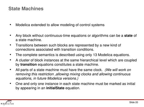 ppt synchronous control and state machines in modelica powerpoint