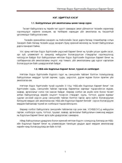 Шинэчилсэн НББ Баримт Бичиг Pdf