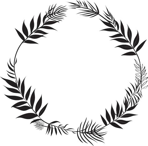 Tropical Jungle Leaf Frame For Highend Art Exhibition Invitations