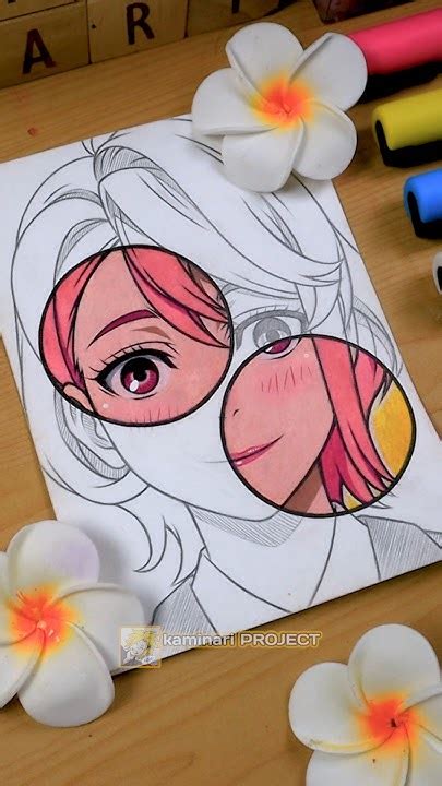 Drawing Aira Shiratori 😍 Dandadan Stained Art 🎨 Shorts Drawing
