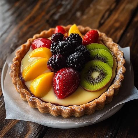 Fresh Fruit Tart With Homemade Pastry Cream Recipes By Clare