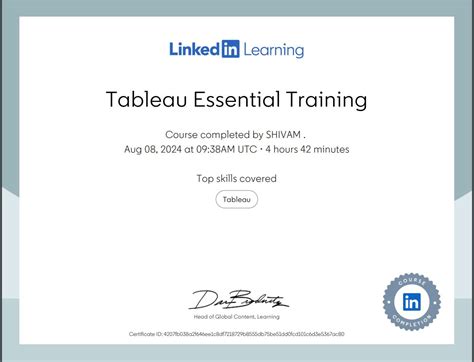 Shivam On Linkedin Tableau Datavisualization Linkedinlearning Skillup Dataanalyst…