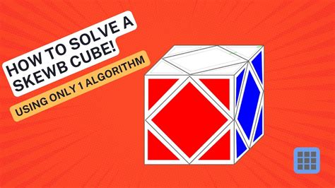 skewb tutorial with just 1 algorithm beginners youtube