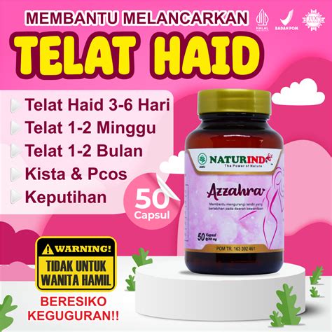 Jual Obat Telat Dateng Bulan Pelancar Haid Pelancat Tidak Teratur Nyeri Haid Menstruasi Pcos
