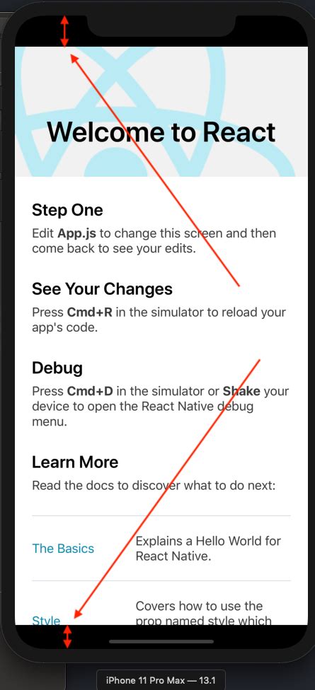 Ios Starter Project Not Covering Insets In Latest Iphones · Issue 1413