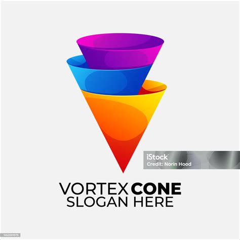 Gradient Vortex Design Template Icon Stock Illustration Download