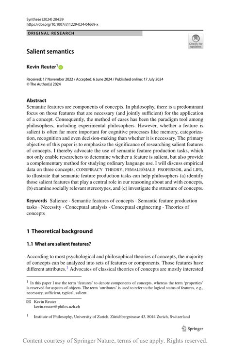 Pdf Salient Semantics