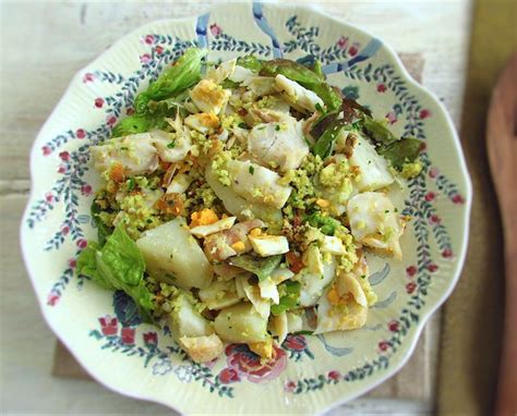 Salt Cod Salad With Portuguese Cornbread Recipe Food From Portugal