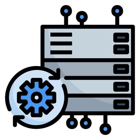 Database Server Data Setting Maintenance Gear Refresh Icon