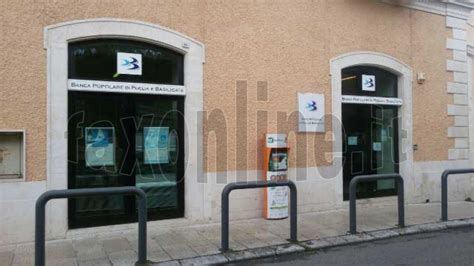 Rapina Alla Banca Popolare Di Puglia E Basilicata Faxonlineit