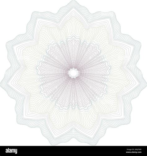 Classical Vector Guilloche Pattern That Is Used In Currency Tickets Diplomas Certificates Etc