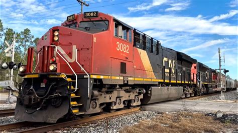 Cn Et44ac 3082 Leads Loaded Potash Csx B241 01 At Crawford Fl Youtube