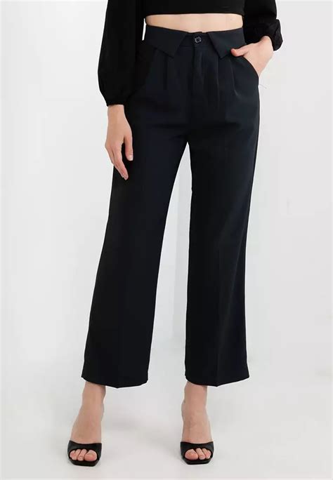 Buy Artist Hestia Fold Over Waistband Pants 2025 Online Zalora