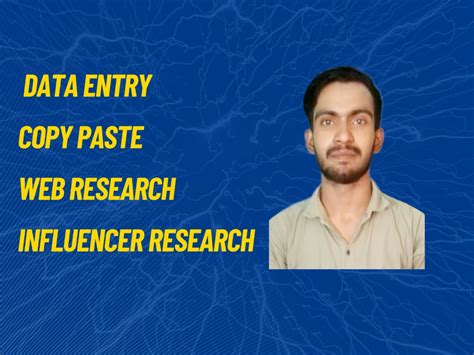 Data Entry Copy Paste Web Research And Influencer Research Fast Delivery Upwork