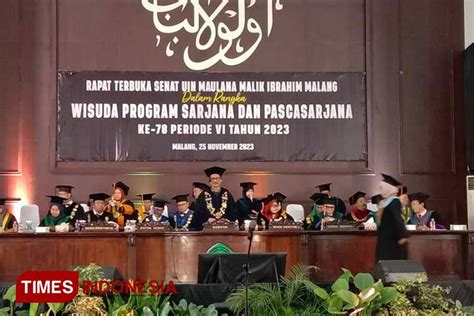 82 3 Persen Wisudawan Uin Malang Berhasil Raih Cumlaude Times Indonesia