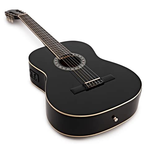 Set De Guitarra Clásica Electroacústica Negro De Gear4music Gear4music