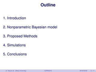 Nonparametric Bayesian models for AR and ARX identification (CSPA 2016) | PPT