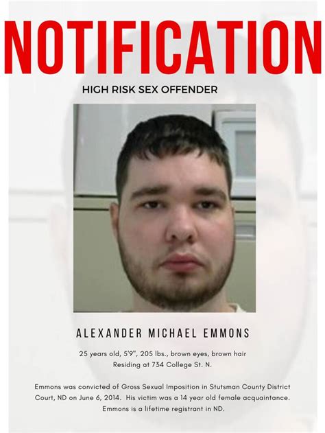 Fargo Police Notify Public Of Registered Sex Offender In Area Inforum