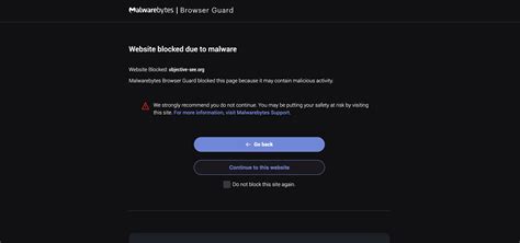 Objective See Page Blocked Website Blocking Malwarebytes Forums