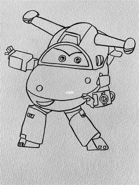 超级飞侠动画人物简笔画 简笔画图片大全 普车都