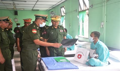 တပ်မတော်ဆေးရုံများနှင့် နယ်မြေခံဆေးတပ်ရင်းတို့၌ တက်ရောက်ဆေးကုသမှုခံယူ