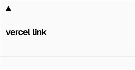 Vercel Link