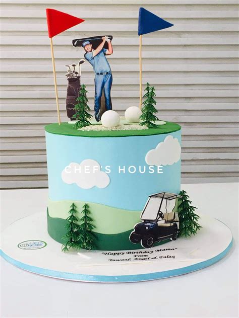 Golfthemecake Golf Themed Cakes Birthday Cake Topper Printable Golf