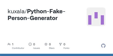 GitHub Kuxala Python Fake Person Generator