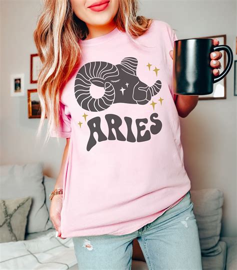 Zodiac Aries Retro Tee Celestial Aries Shirt Vintage Inspirational