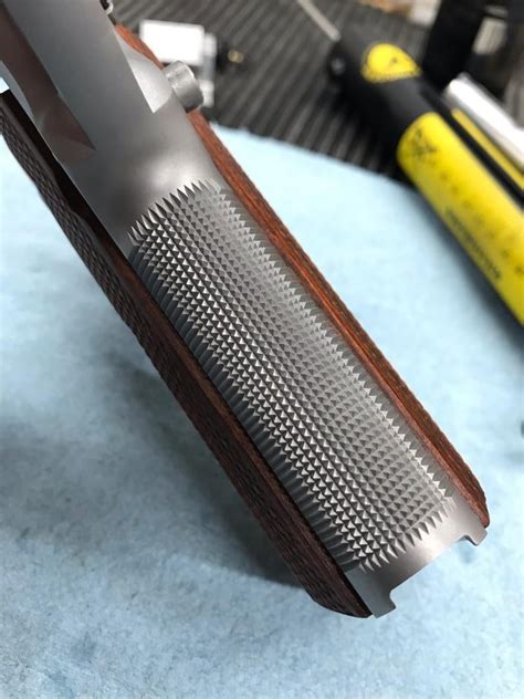 Front Strap Checkering 1911 Firearm Addicts