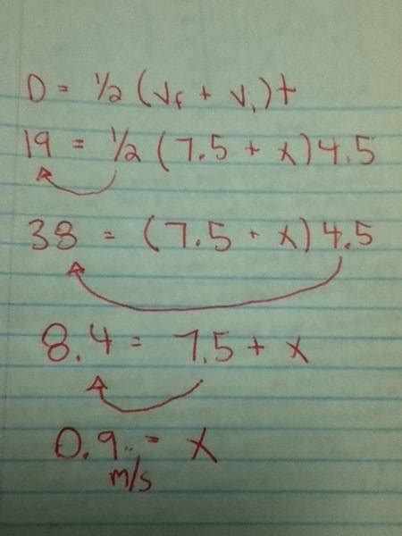 Easy Finding Initial Velocity From Uniform Acceleration Physics Forums