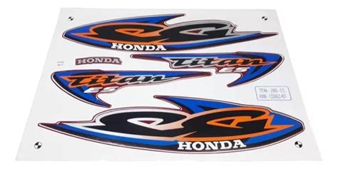 Kit De Adesivo Honda Cg Titan Es Vermelha