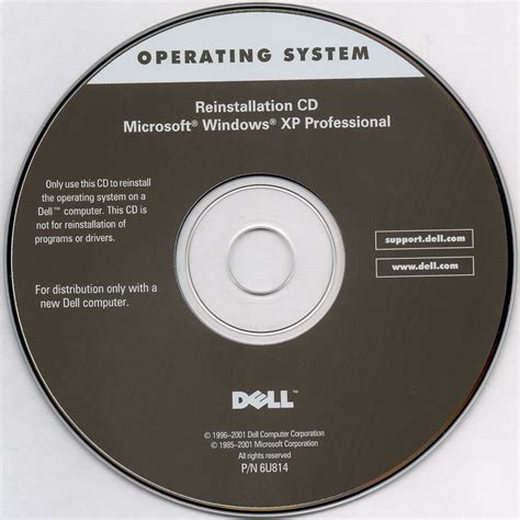 Dell Operarting System Reinstallation Cd Microsoft Windows Xp