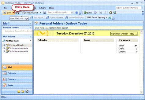 Creating New Message On Ms Outlook Techyv